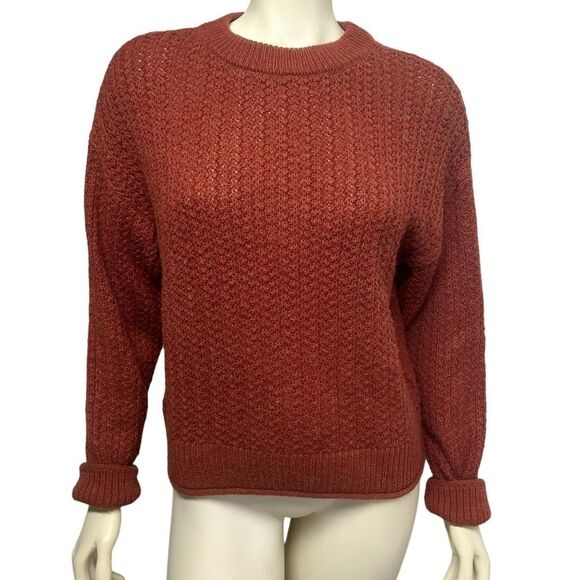 Universal Thread | Sweaters | Universalthread Dark Orange Knit Sweater ...